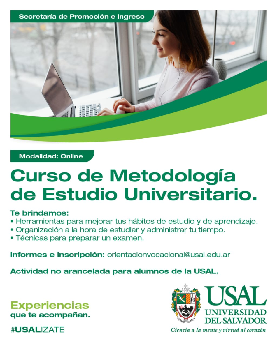 Metodología de Estudio Universitario 2020 | Universidad del Salvador