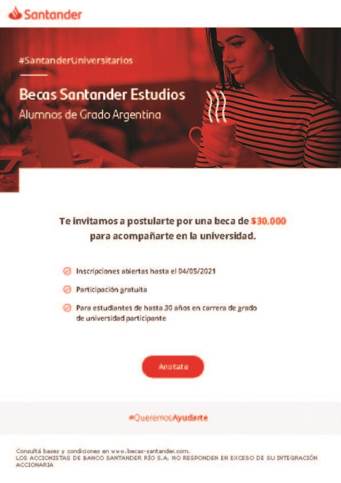 Becas de Estudio Santander 2021 | Universidad del Salvador